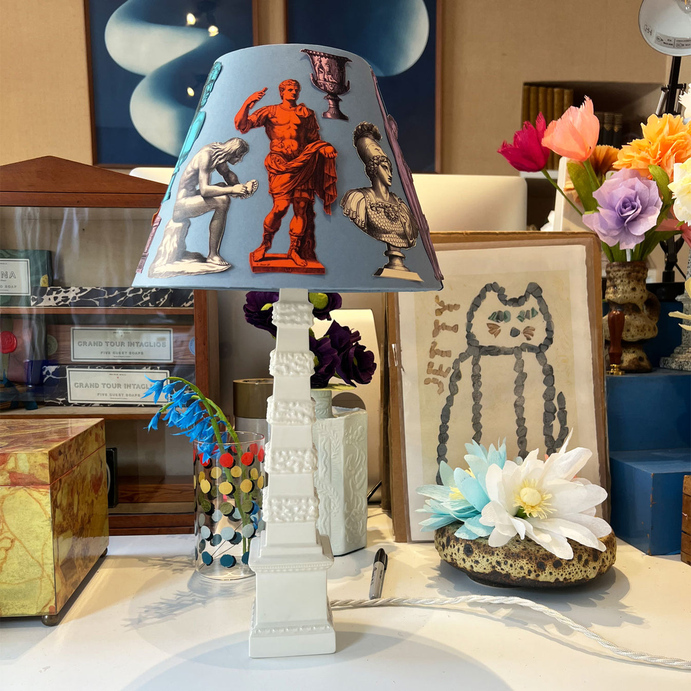 P&H Creamware Obelisk Lamp – Pentreath & Hall